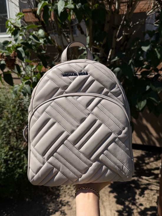 Michael Kors | Bags | Michael Kors Cement Quilted Abbey Leather ...